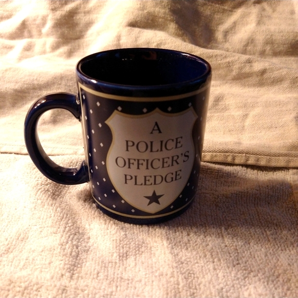 Abbey Press | Dining | Vintage 99 Police Officers Pledge Blue Gray ...